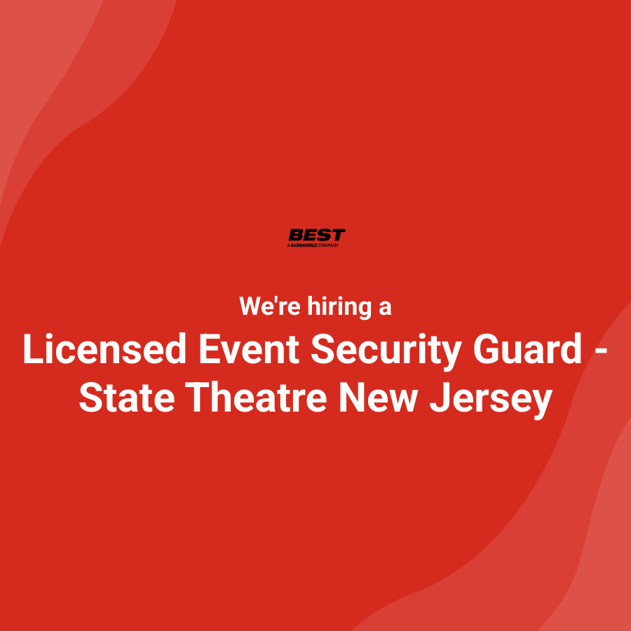 Licensed Event Security Guard - State Theatre New Jersey