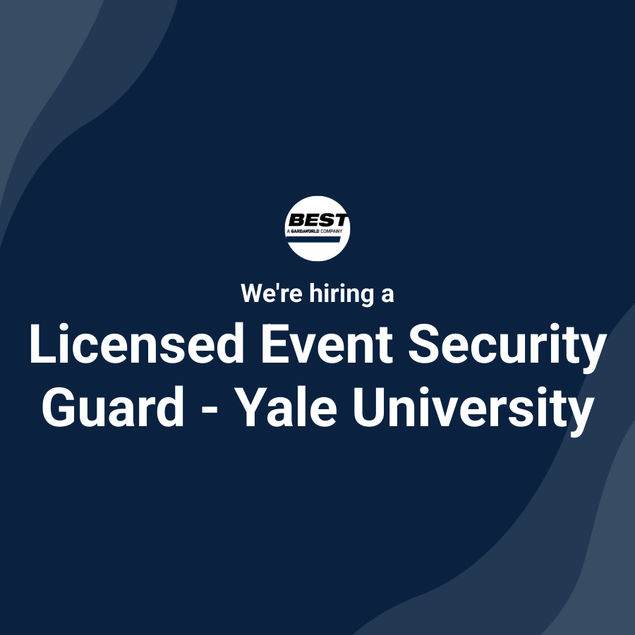 Licensed Event Security Guard - Yale University