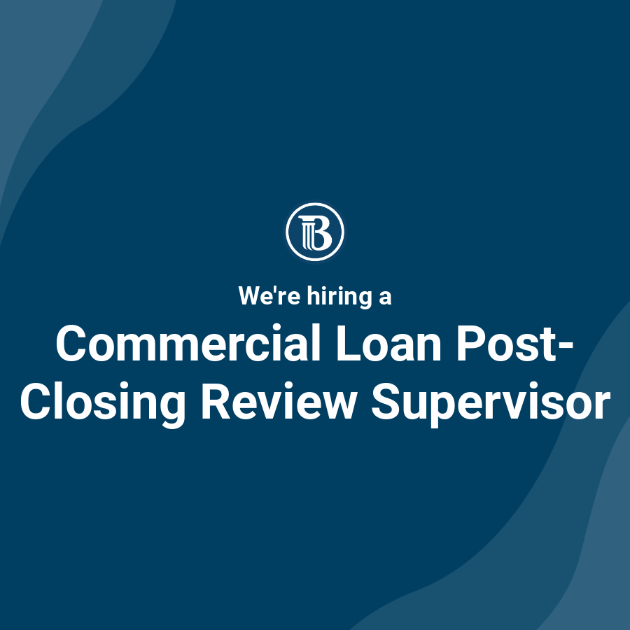 Commercial Loan Post Closing Review Supervisor Commercial Loan Post Closing Review Supervisor