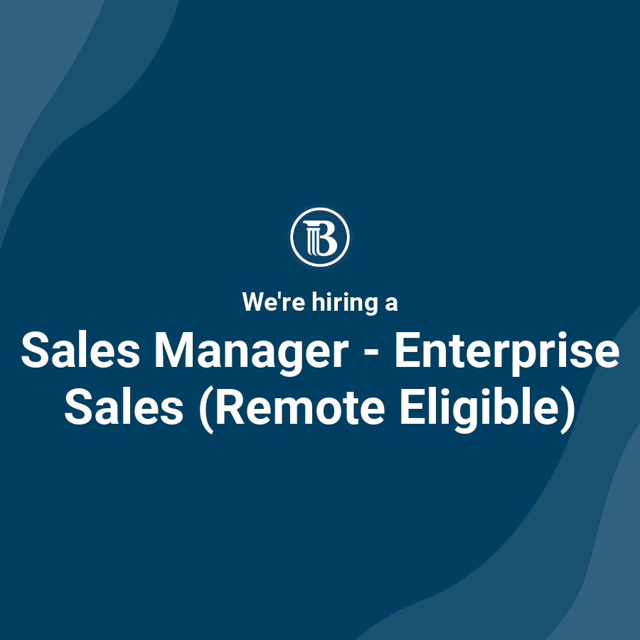 Sales Manager - Enterprise Sales (Remote Eligible)