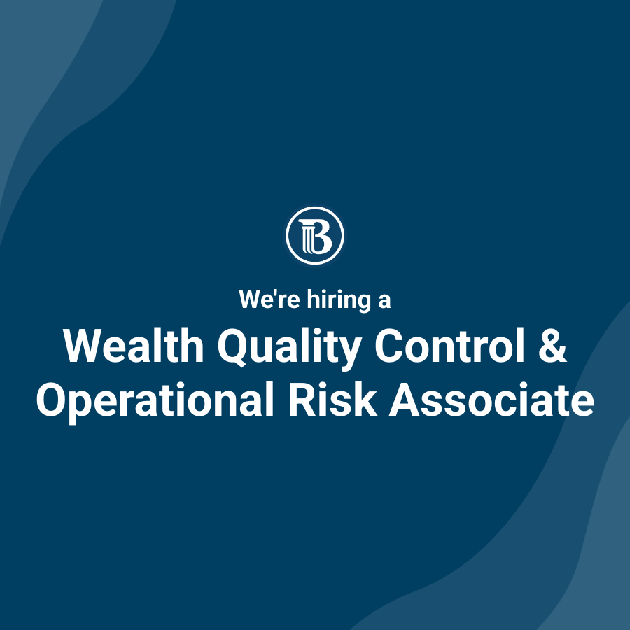 Wealth Quality Control & Operational Risk Associate