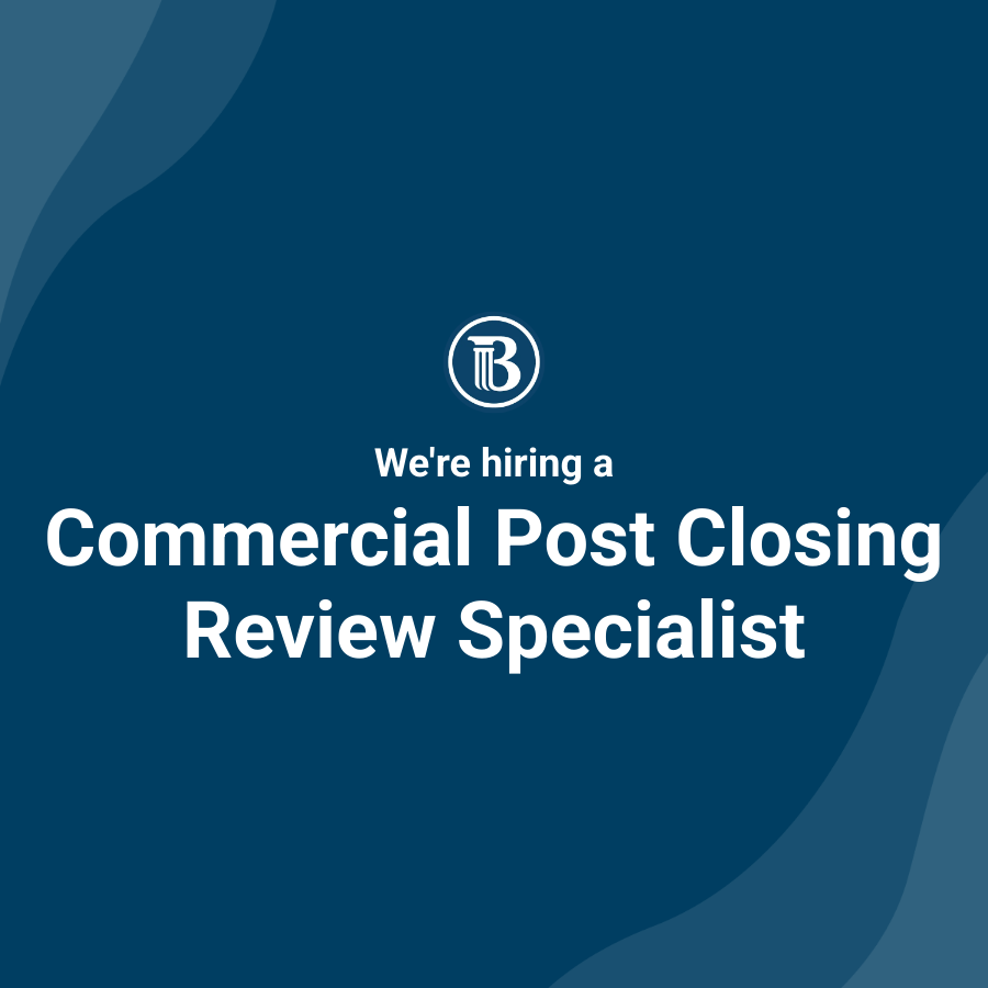 Commercial Post Closing Review Specialist