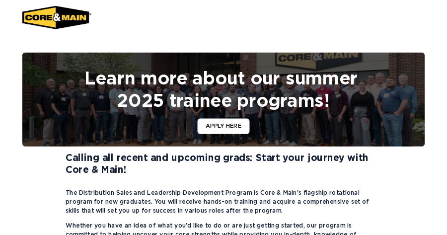 Trainee Program