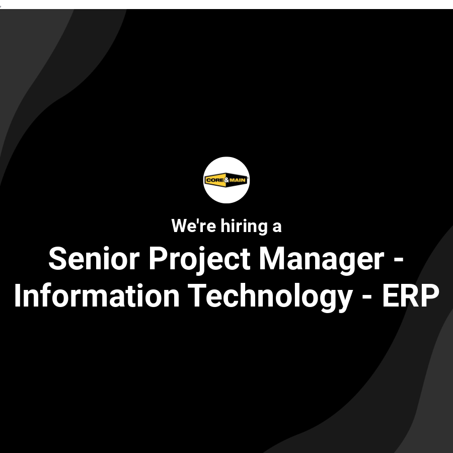 Senior Project Manager - Information Technology - ERP