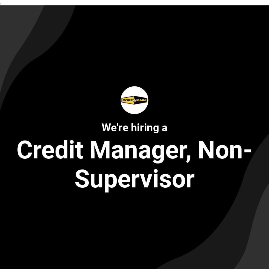 Credit Manager, Non-Supervisor