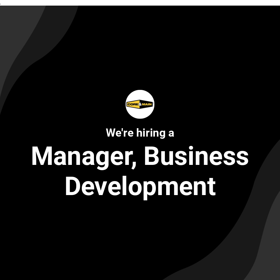 Manager, Business Development