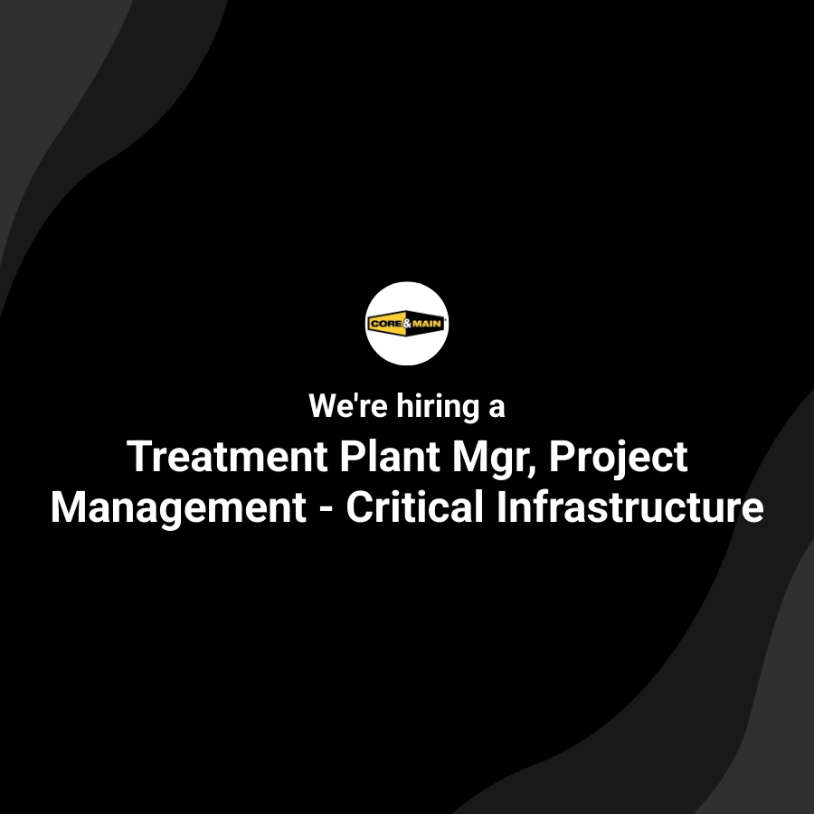 Treatment Plant Mgr, Project Management - Critical Infrastructure
