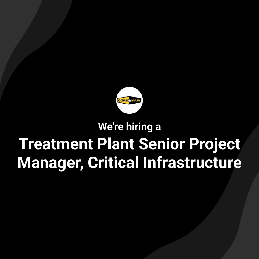 Treatment Plant Senior Project Manager, Critical Infrastructure