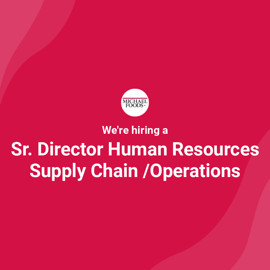 Sr. Director Human Resources Supply Chain /Operations